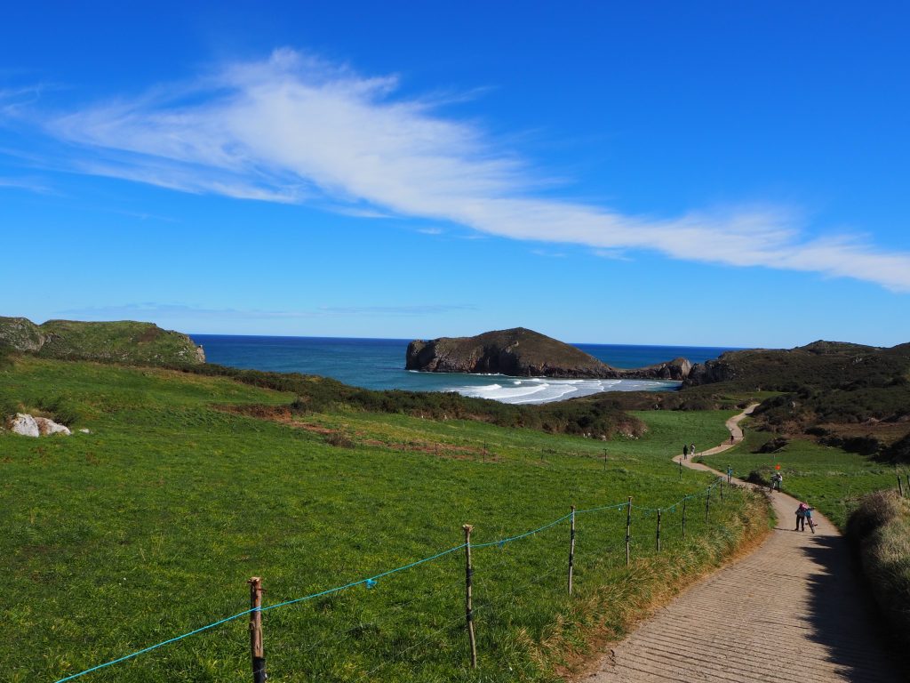 Coastal path in Llanes, Asturias. By foot or bike. North of Spain